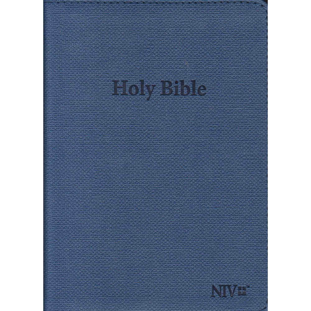 NIV Mini Compact, Red Letter, Thumb Index Gold Gilt Edges Blue ...